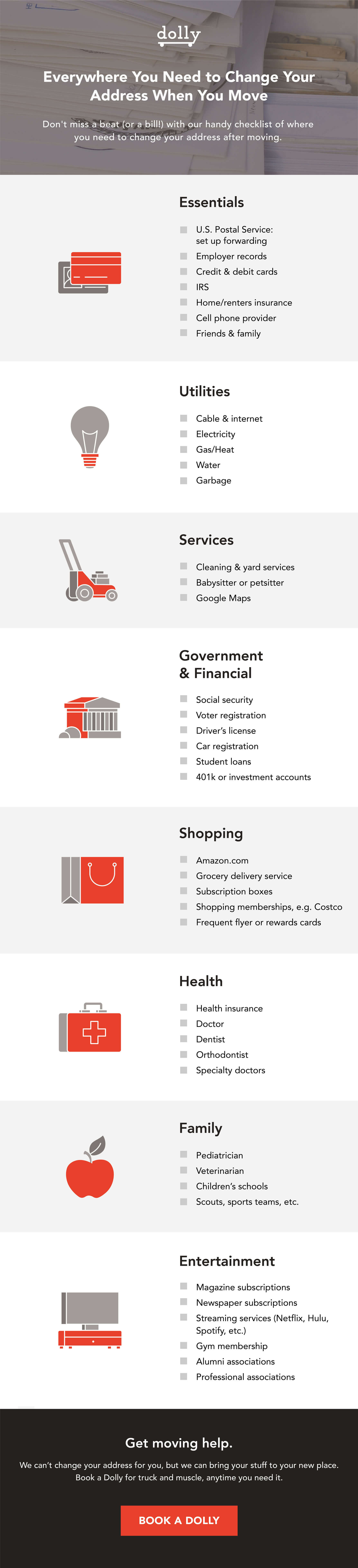 A Checklist of Everywhere You Need to Change Your Address After Moving ...